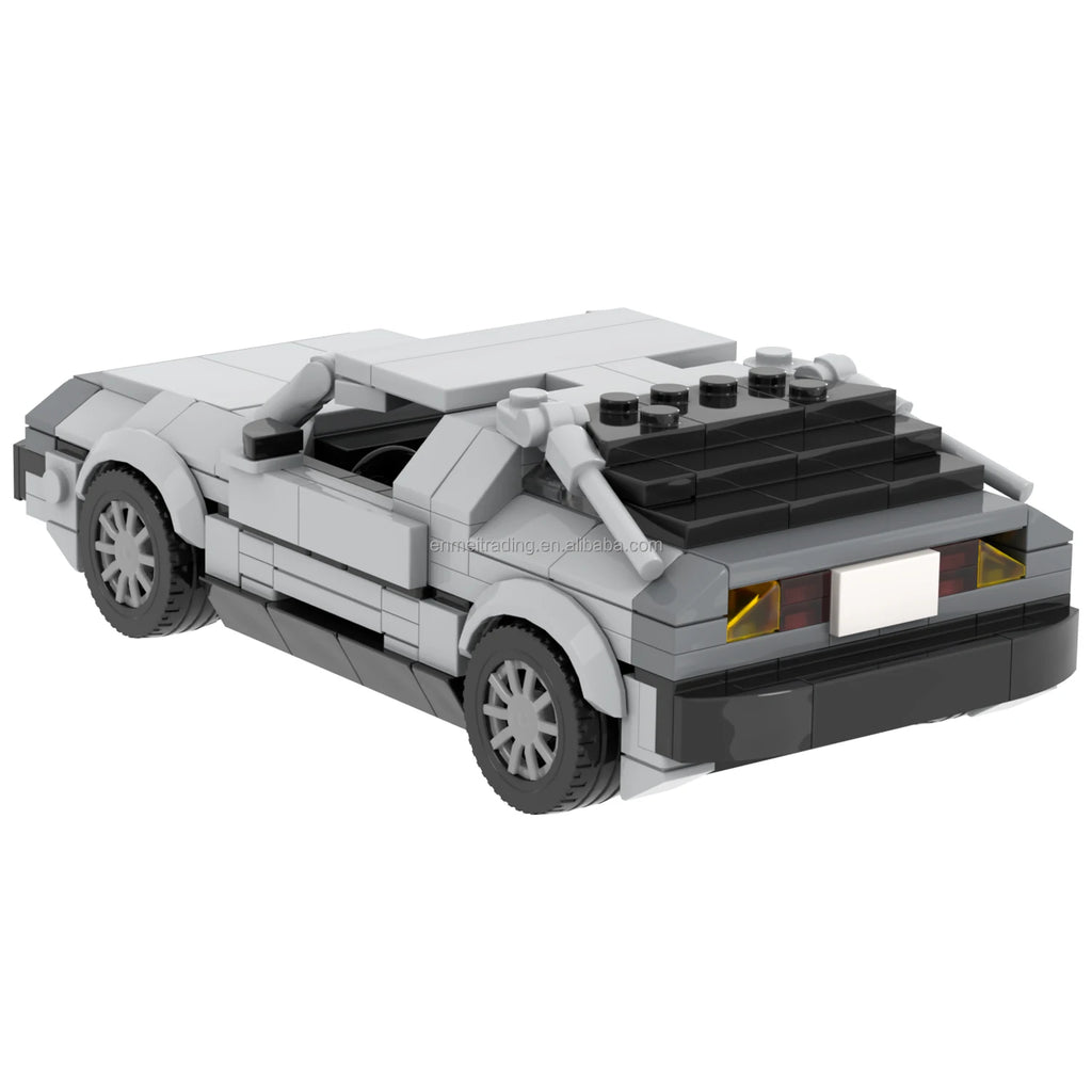 MOC City Toy Car of Back to the Future Racing Car Model Plastic Buildi ...