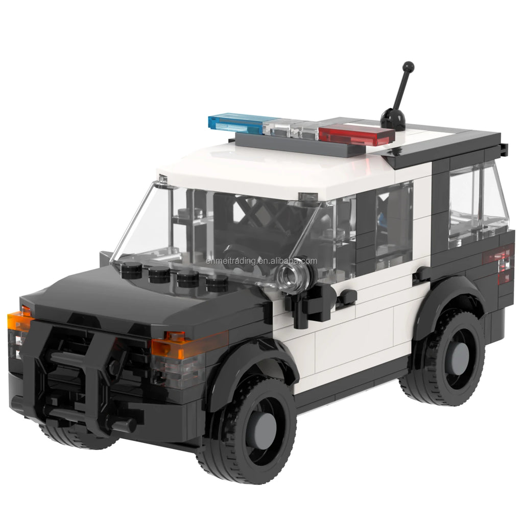 MOC City Toy Car Squad Car Model Plastic Building Block Sets for Kids ...