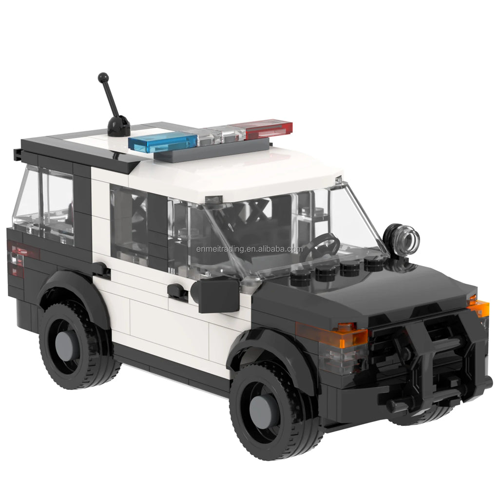 MOC City Toy Car Squad Car Model Plastic Building Block Sets for Kids ...