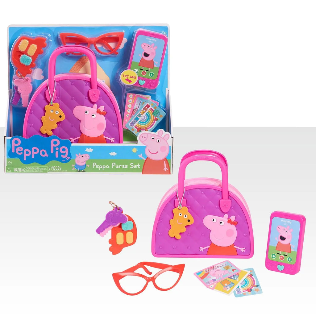 Peppa Pig 9-Piece Dress-Up Bag Set Pretend Play Kids Toys for 3 Years ...